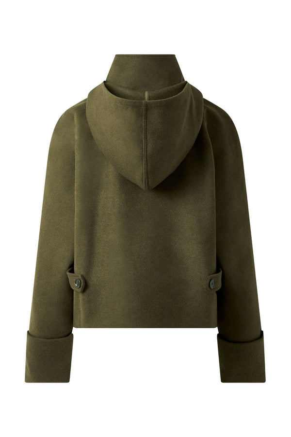 WICKER Recycled Wool Poly Coat - Olive