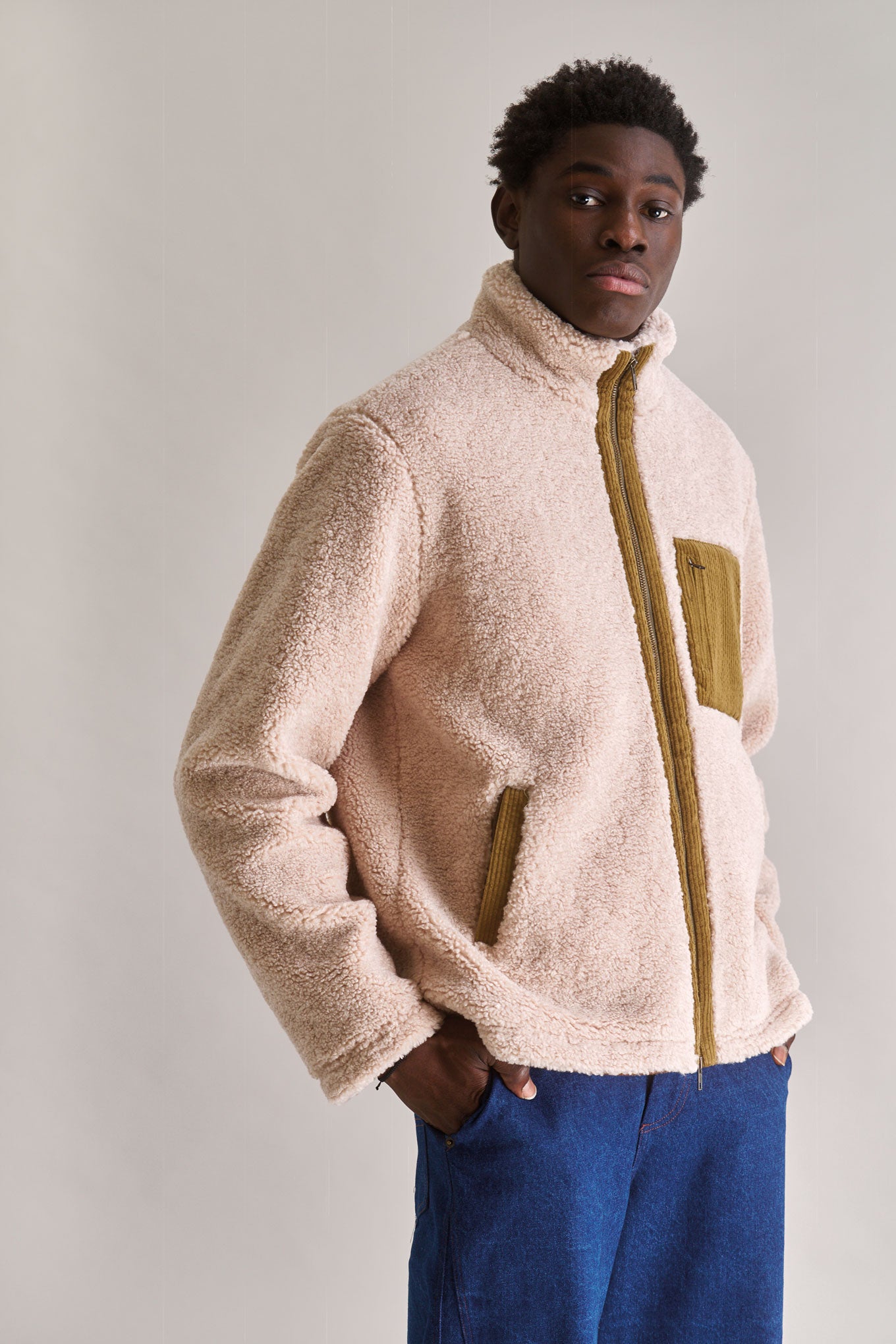 DREW Recycled PET Fleece Jacket- Sand | Komodo Fashion