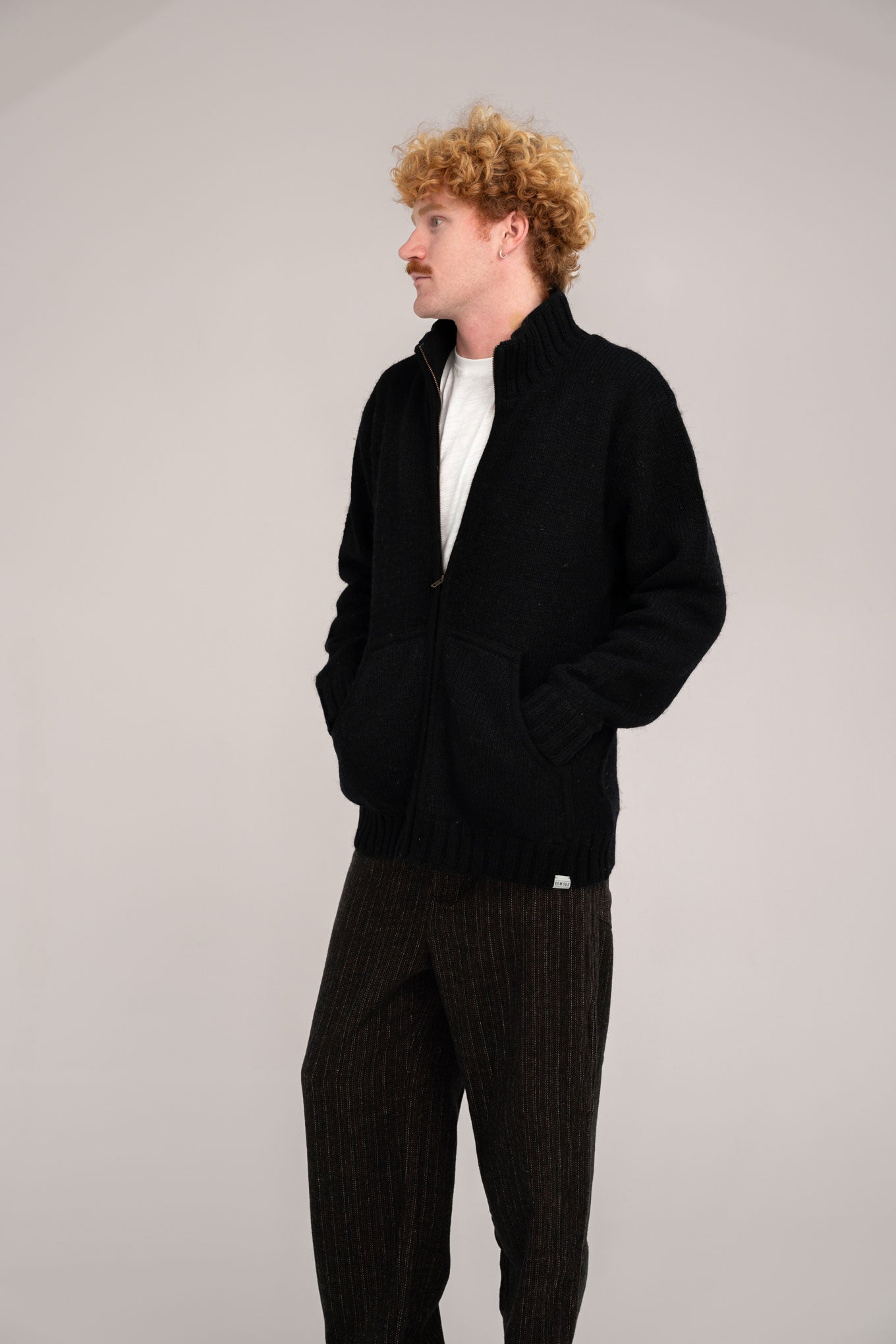 BUNJI JACKET | Black Organic Cotton Men's Jacket | Komodo Fashion